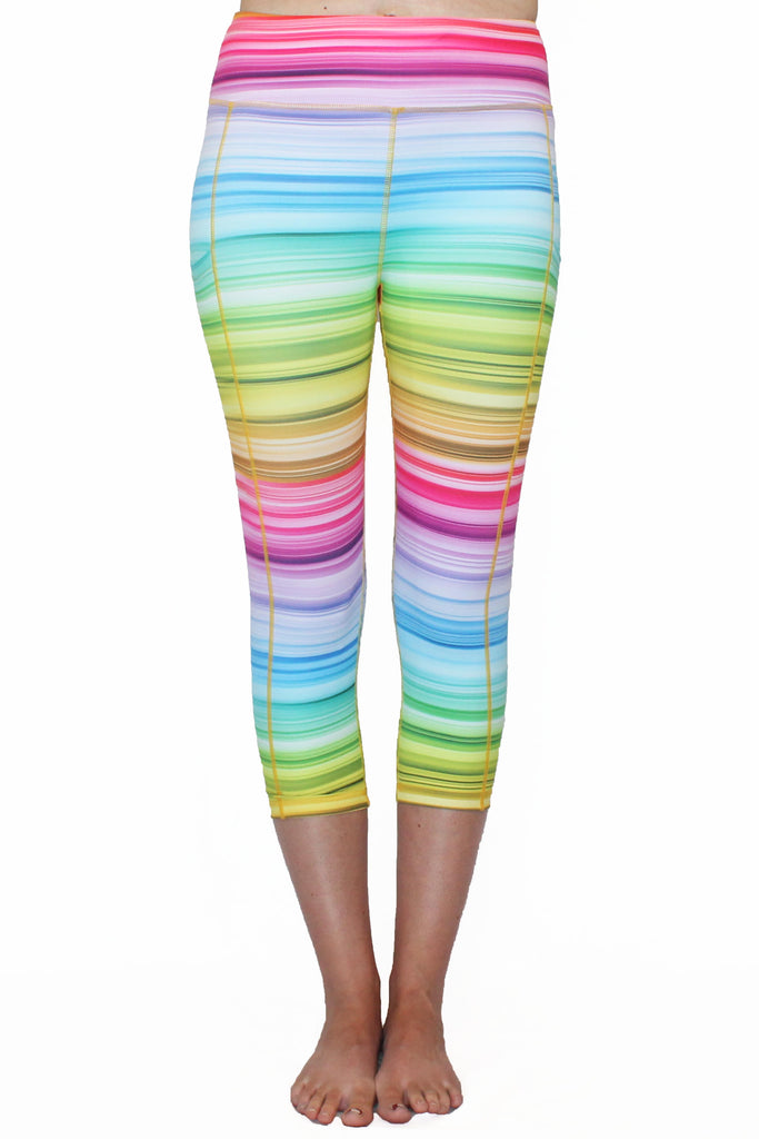 Rainbow Stripe - Pocket Capri – Belcorva